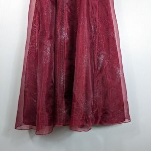 Night Scene | Dresses | Vintage 9s Prom Dress Maxi Ball Gown Goth ...